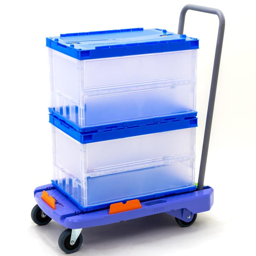 ナンシン 手押し台車 SAILENT MASTER NCC-101B2 なんしん カート 台車 かご車 薄型 収納 ブレーキ付 :9000000410121:うさマートYahoo!ショッピング ...