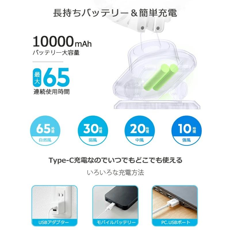 卓上扇風機 クリップ 扇風機 usb 充電式 自動首振り dcモーター 静音 卓上 車 コンセント usbファン 軽量 4段階調節 長時間連続 ...