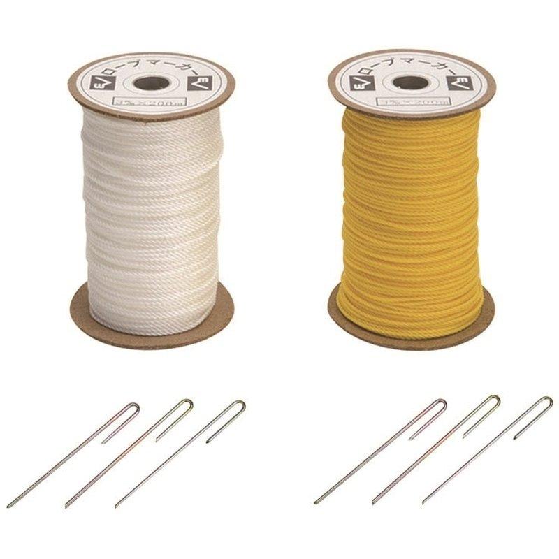 ロープマーカー3×200 EKA181 カラー選択 専用釘付 グラウンド整備