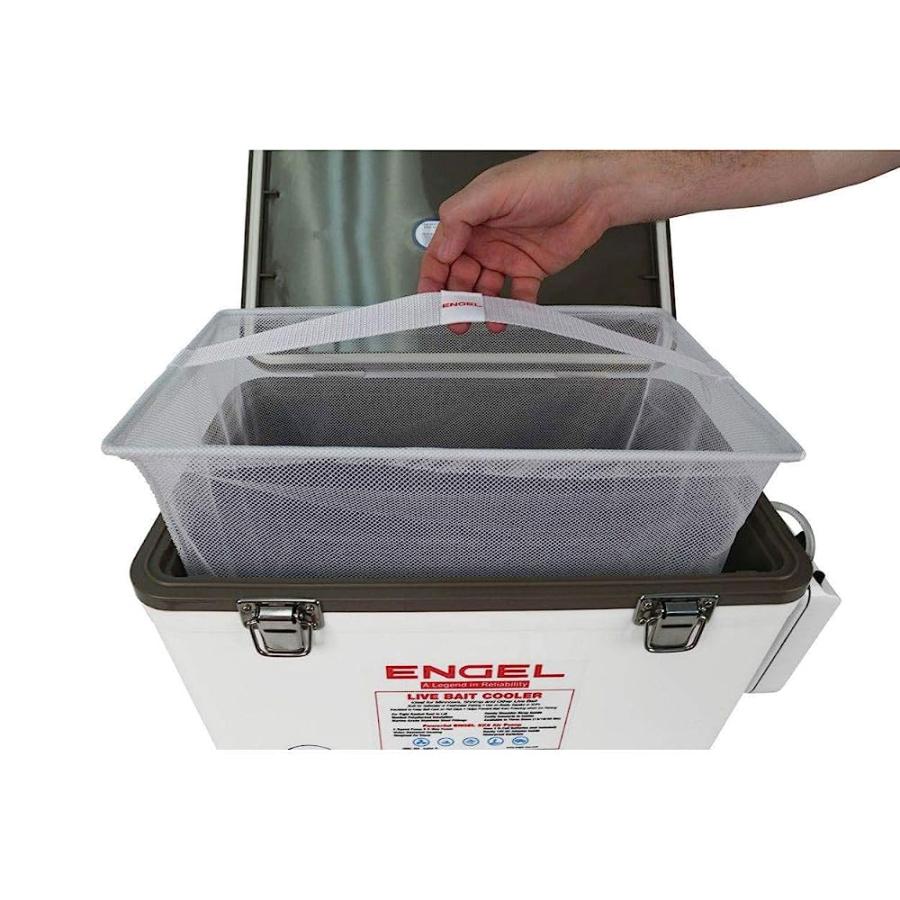 ENGEL 19QT LIVE BAIT COOLER BOX WITH 2ND GEN 2-SPEED PORTABLE AERATOR ...