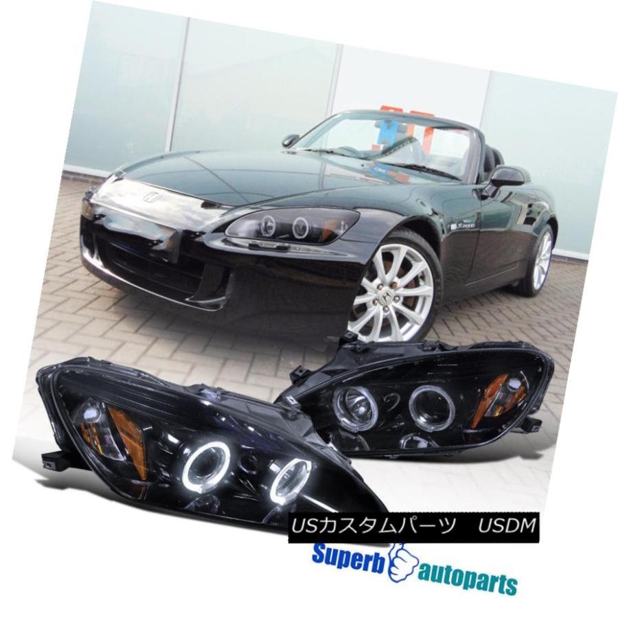 ヘッドライト 2000 - 2003年ホンダS2000 LEDハロー煙プロジェクターヘッドライト光沢ブラックSpecD For 2000-2003 :usdm-0007-333:USパーツ ...