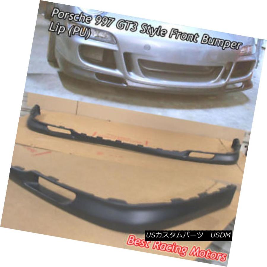 エアロパーツ GT3スタイルのフロントバンパーリップ（ウレタン）フィット05-08ポルシェ911 997 GT3 Style Front ...