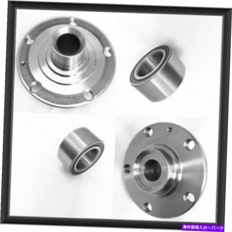Wheel Hub Bearing アウディA4 4cyl 2wd-fwd 1997-2001ペアファスト配送用のフロントホイールハブとベアリング FRONT WHEEL HUB ...