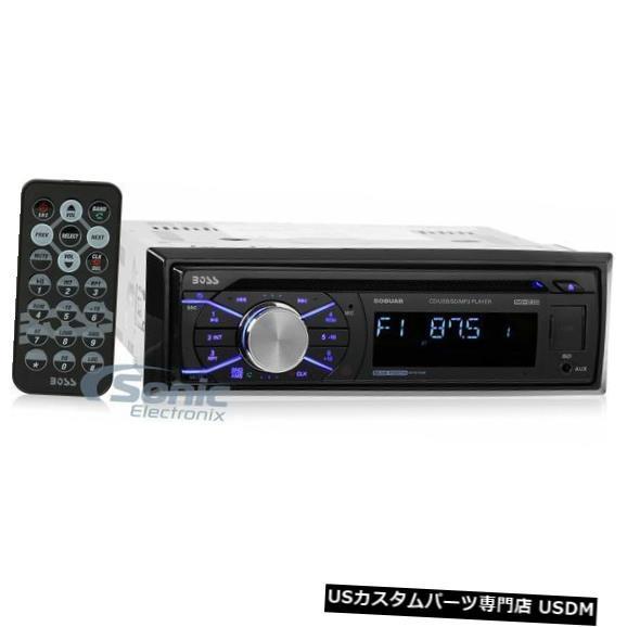 In-Dash Boss 508UAB 1 Din In Dash CDカープレーヤーUSB MP3ステレオオーディオレシーバー ...