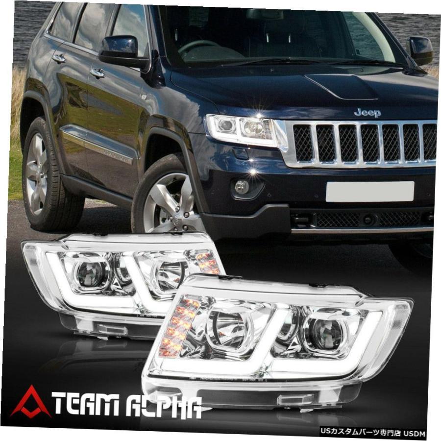 ヘッドライト Fit 2011-2013 Grand Cherokee Chrome/