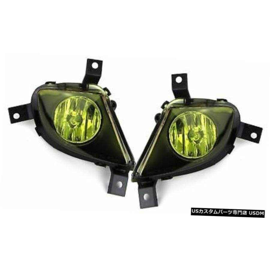 BMW E90セダンE91ツーリング8月11日のためのイエロー仕上げH8フォグランプ Yellow finish H8 fog lights ...