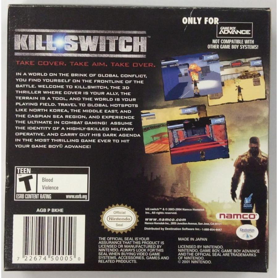 【中古】GBA Kill Switch (北米版 国内版本体動作可)＊ゲームボーイアドバンスソフト(箱説付) : ユーズドゲームズ - 通販 ...