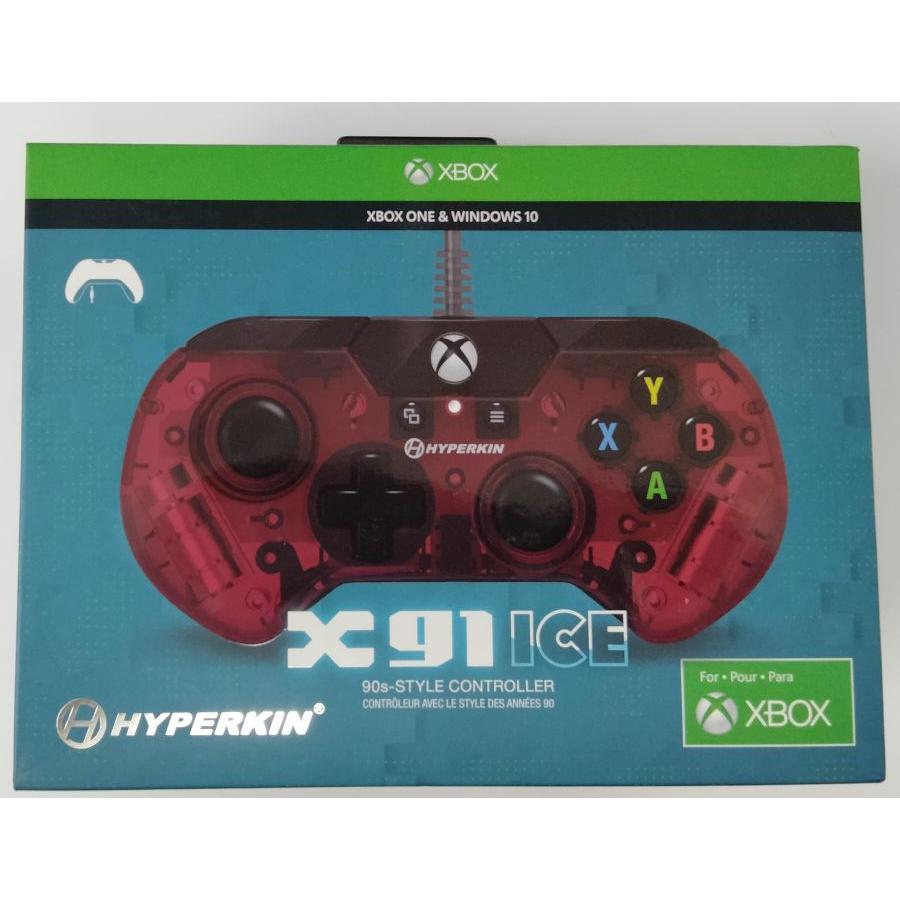 【中古】【未開封品】XONE Hyperkin X91 Ice Wired Controller for Xbox One (Ruby Red ...