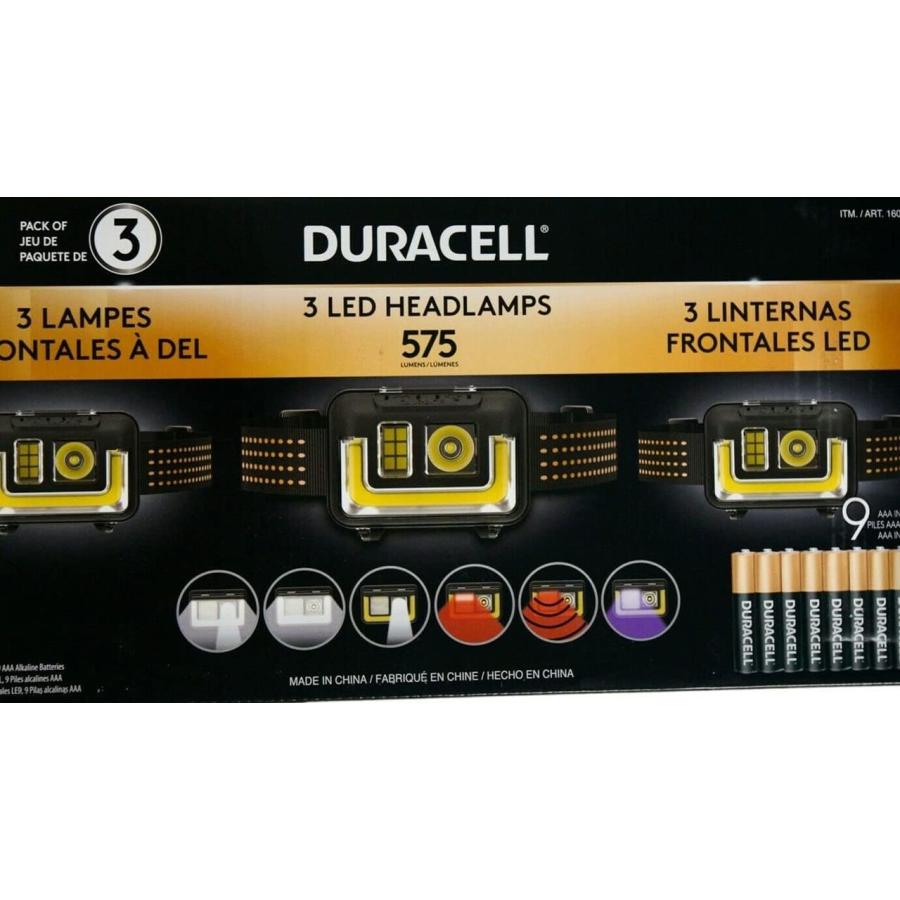 デュラセル LED ヘッドランプ 575ルーメン 3個 Duracell : ユースフルライフストア - 通販 - Yahoo!ショッピング