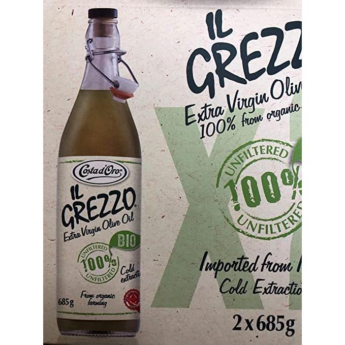 イル・グレッツォ オーガニック エクストラバージン オリーブオイル 1370g(685g×2本) 有機 食用オリーブ油 IL GREZZO ...