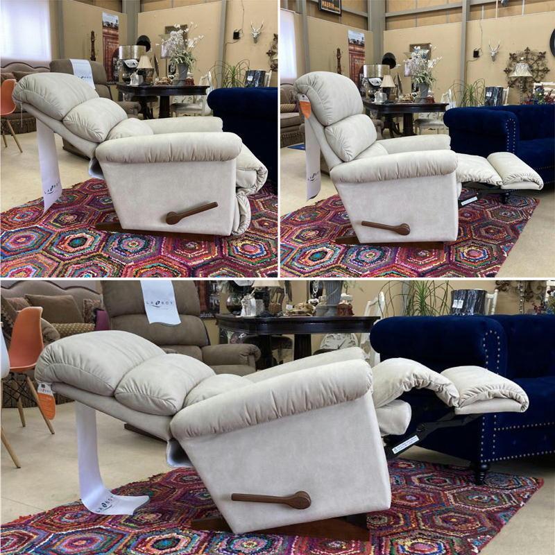 レイジーボーイ リクライニングチェア アイボリー ホワイト 1人 オットマン付き 高級 輸入 ロッキング RIALTO 505 Sultry ...