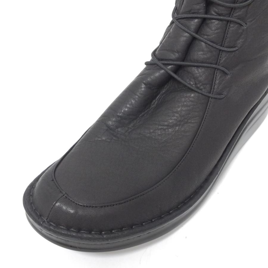 ブーツ レディース ミドル インコルジェ 靴 7074 プッツ Put's ショートブーツ レースアップ ゴム紐 歩きやすいブーツ 痛くないブーツ : 厳選 履きやすい靴専門店ウシジマ ...