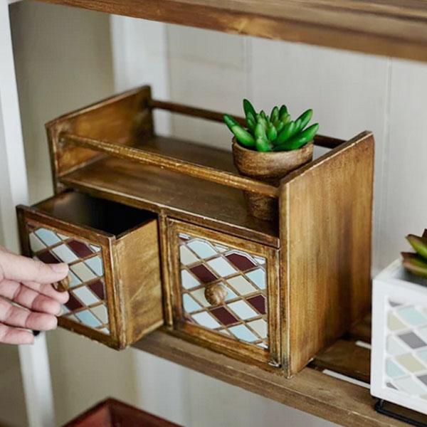 HABITER チェスト レトロ アンティーク調 引き出し インテリア 小物入れ 木製 収納ケース エクラチェスト 箱 MC-507 : u ...