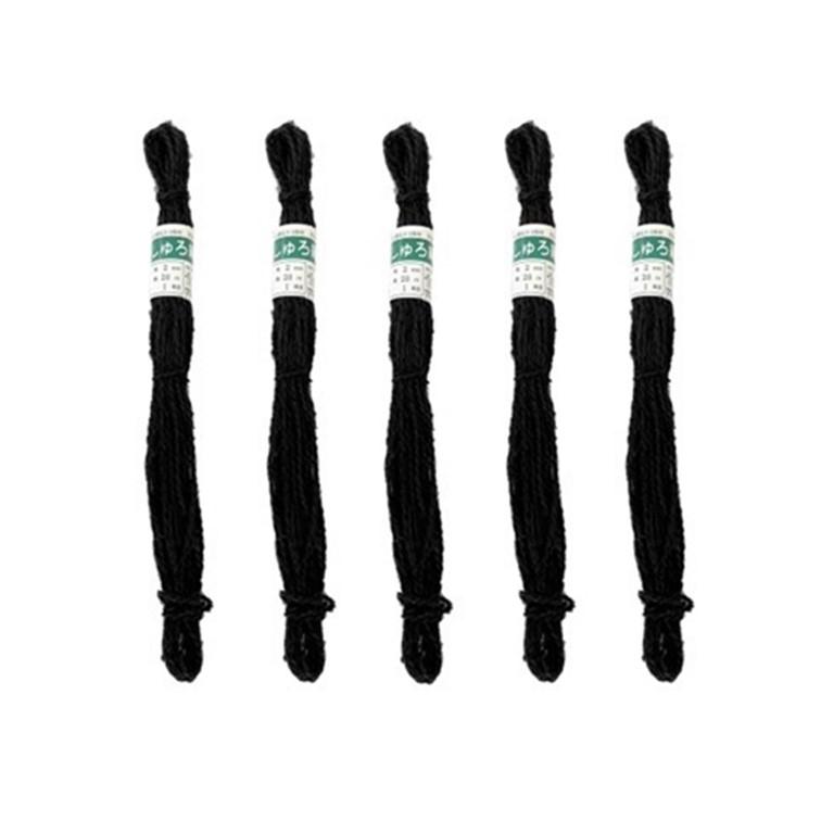 しゅろ縄 棕櫚縄 2mm×20m 5本 黒 園芸資材の固定に : 臼井農畜産Yahoo!店 - 通販 - Yahoo!ショッピング