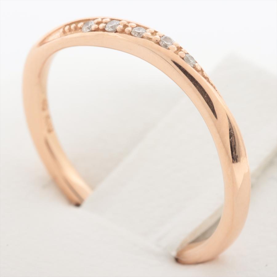 4℃ ダイヤ リング K10(PG) 1.2g : a1440186 : ALLU Yahoo!ショップ - 通販 - Yahoo!ショッピング