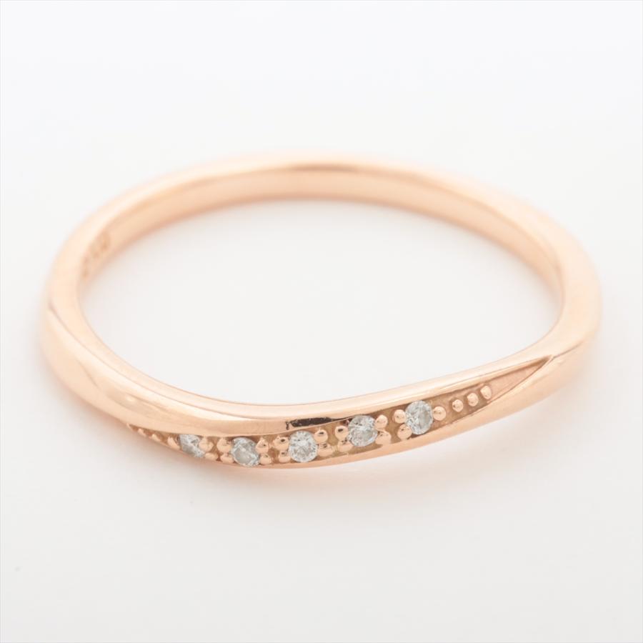 4℃ ダイヤ リング K10(PG) 1.2g : a1440186 : ALLU Yahoo!ショップ - 通販 - Yahoo!ショッピング