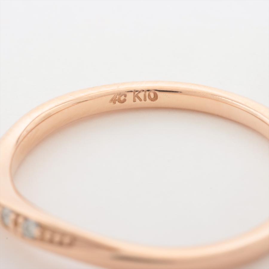 4℃ ダイヤ リング K10(PG) 1.2g : a1440186 : ALLU Yahoo!ショップ - 通販 - Yahoo!ショッピング