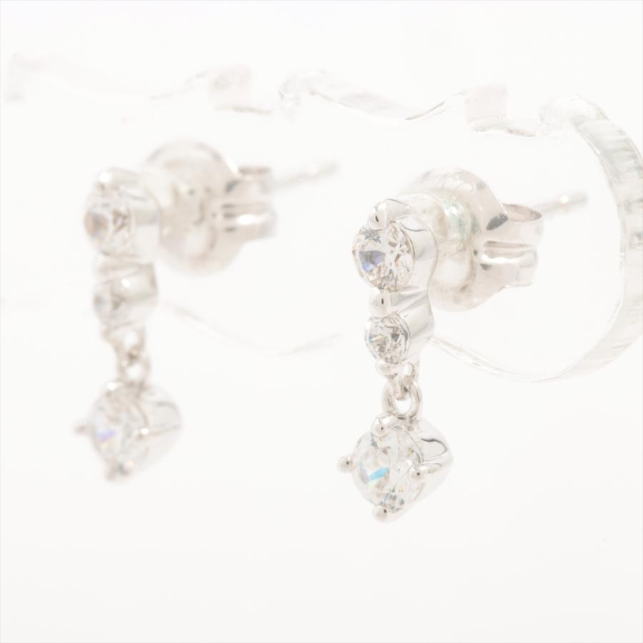 4℃ キュービックジルコニア ピアス K10(WG) 0.6g : a1462815 : ALLU Yahoo!ショップ - 通販 - Yahoo!ショッピング