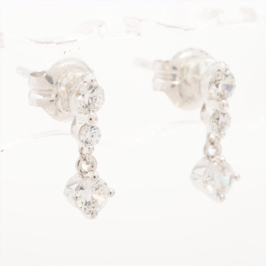 4℃ キュービックジルコニア ピアス K10(WG) 0.6g : a1462815 : ALLU Yahoo!ショップ - 通販 - Yahoo!ショッピング