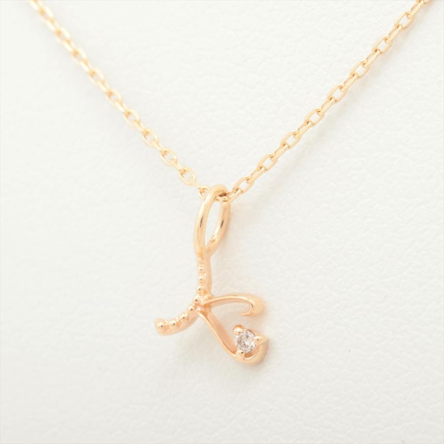 アガット イニシャル ダイヤ ネックレス K10(YG) 0.9g : a2755067 : ALLU Yahoo!ショップ - 通販 - Yahoo!ショッピング