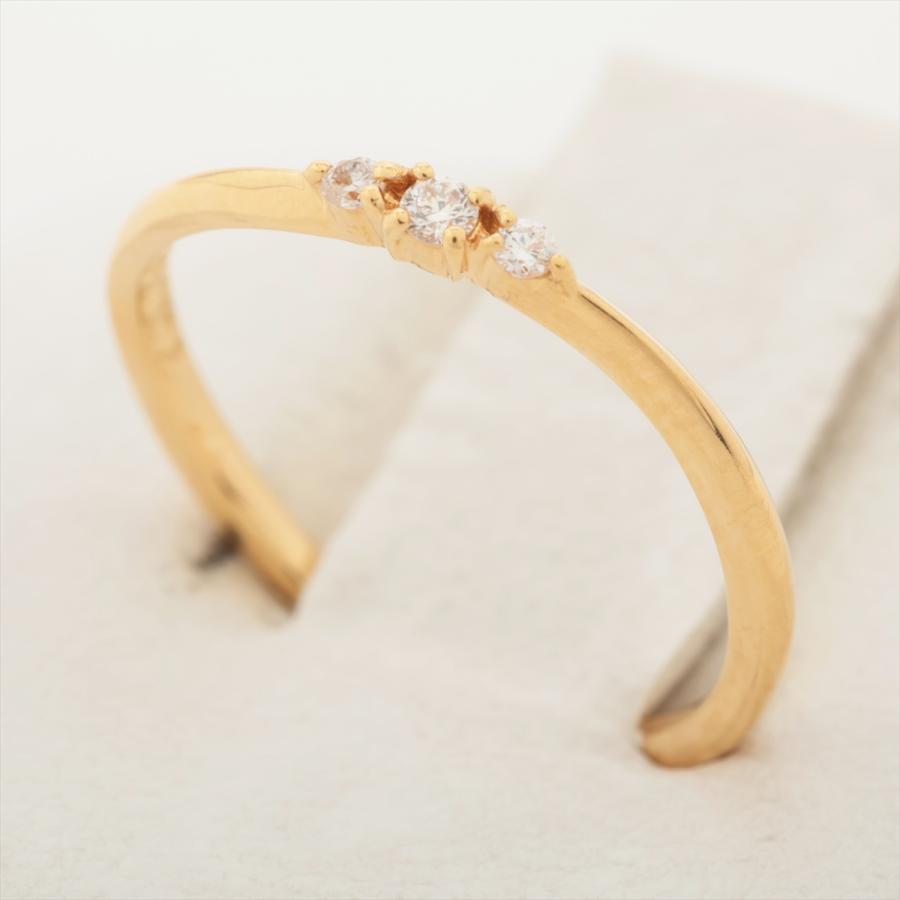 エテ ダイヤ リング K18(YG) 0.8g 0.02 : a3219300 : ALLU Yahoo!ショップ - 通販 - Yahoo!ショッピング