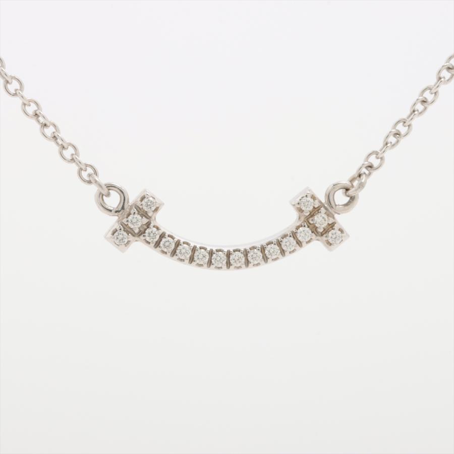 ティファニー Tスマイル ミニ ダイヤ ネックレス 750(WG) 2.3g : a3319096 : ALLU Yahoo!ショップ - 通販 - Yahoo!ショッピング