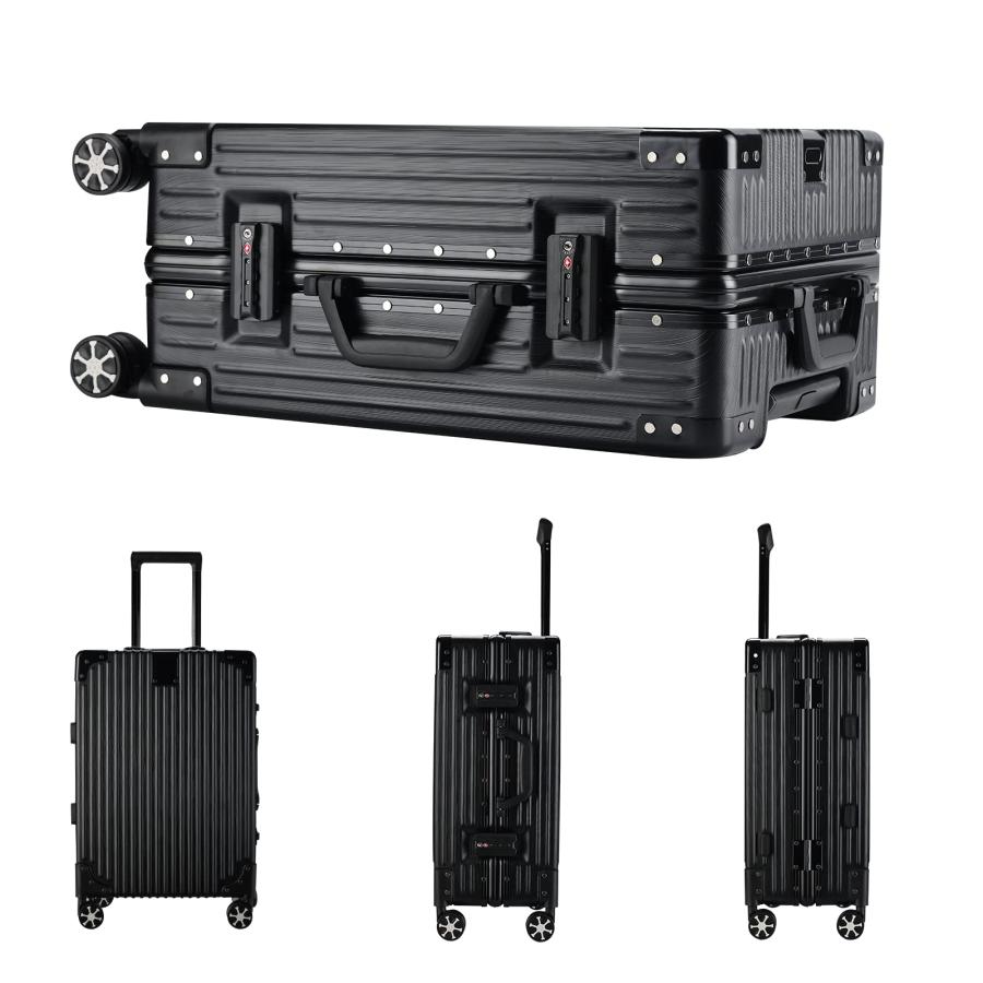 Yuweijie スーツケース アルミフレーム キャリー ケース機内持ち込み 預け入れスーツケース 大型トロリーケース 軽量キャリーバッグ : utilityfactory雑貨ショップ ...