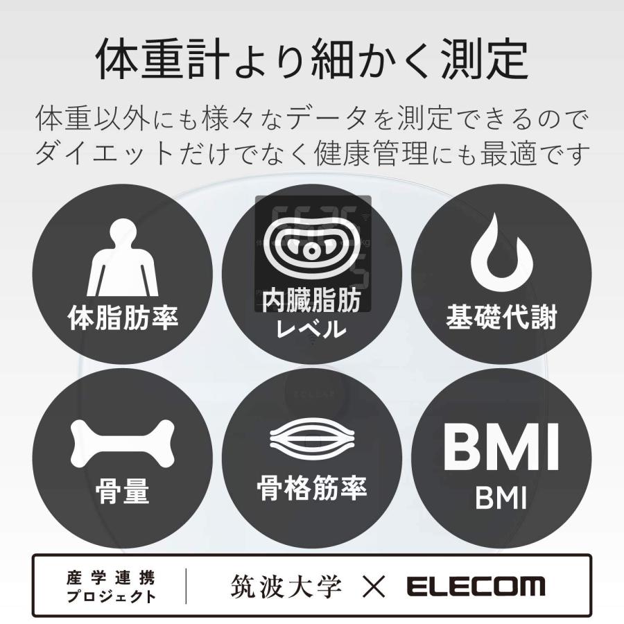 エレコム HCS-WFS01WH エクリア 体組成計 Wifi接続対応 ホワイト : utilityfactory雑貨ショップ - 通販 - Yahoo!ショッピング