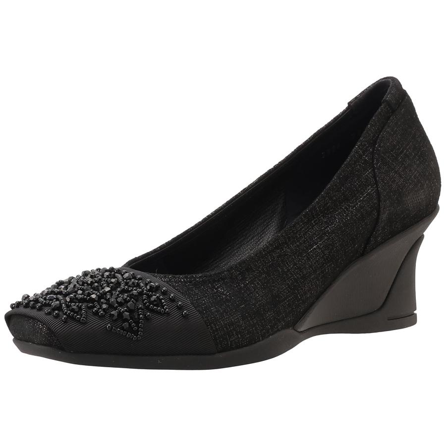 コンポジションナイン パンプス ビーズモチーフスタイリッシュコンフォートウェッジパンプス2954 レディース 2954 B 24.0 cm : utilityfactory雑貨ショップ ...