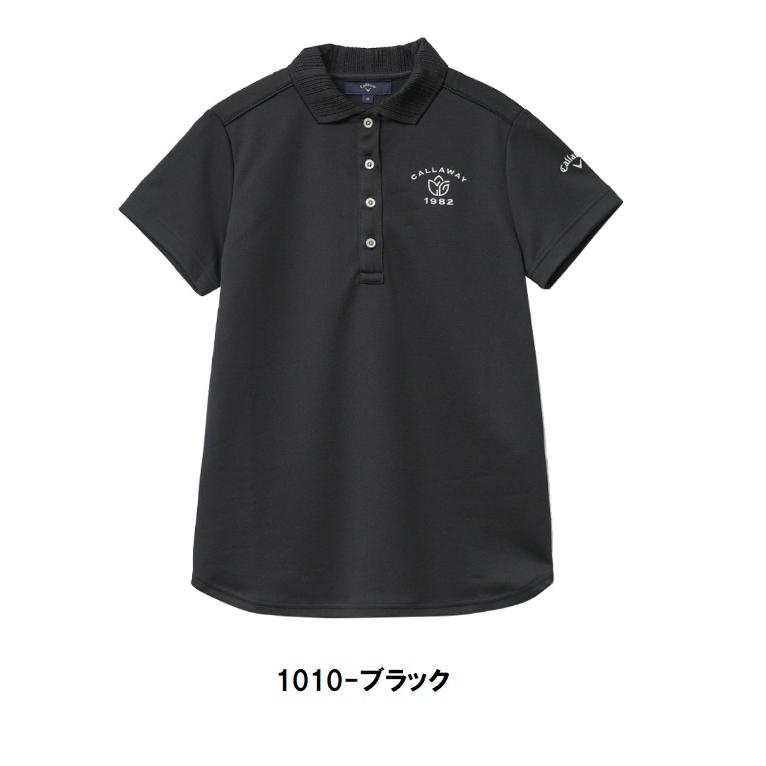 キャロウェイ 【Callaway】 レディース 半袖 吸汗速乾・高通気カノコ 半袖ポロシャツ C22134200 S ブラック 【2505】ネコポス対応 :2505:MATA打太郎ゴルフ ...