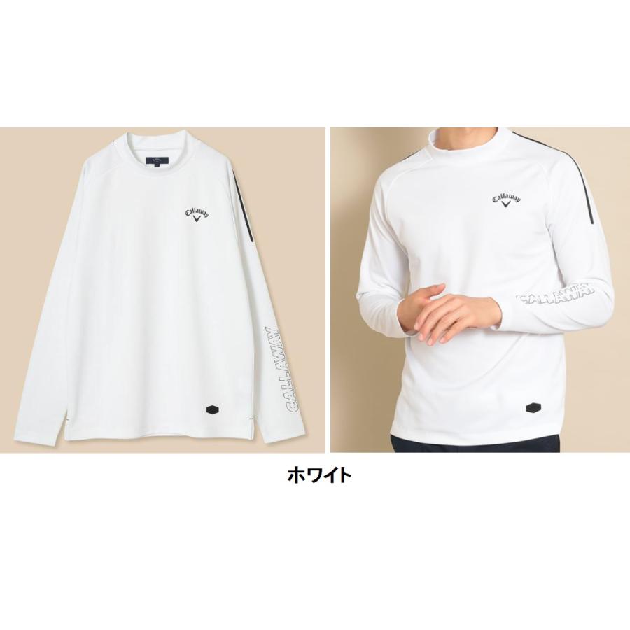 Callaway キャロウェイ 【Callaway】 メンズ 長袖シャツ スムースモックネック C22233103 M ホワイト 【2603 ...