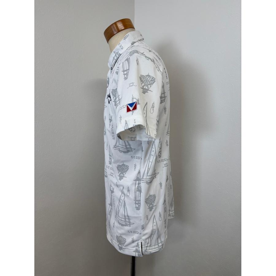 Callaway 送料無料 キャロウェイ 【Callaway】 メンズ 半袖 ヨット柄プリント ポロシャツ 241-9157523 M ホワイト 【2669】 : MATA打太郎ゴルフ ヤフー ...