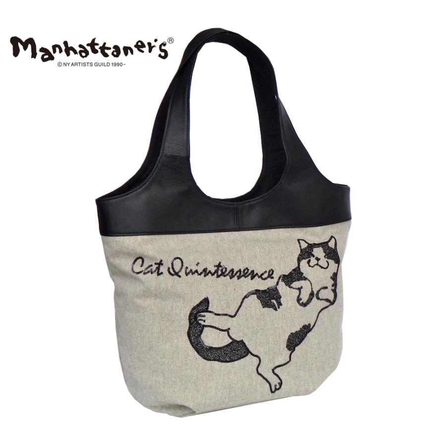 Manhattaner's Manhattaner`s マンハッタナーズ スター トートバッグ 71-2501 ネコ 猫 可愛い : バッグショップさかもと - 通販 - Yahoo!ショッピング