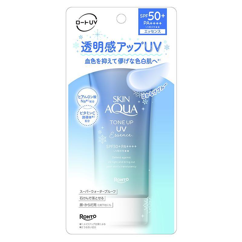 スキンアクアトーンアップUVエッセンスブルー 80g/日焼け止め 下地 : Vドラッグ2号店 - 通販 - Yahoo!ショッピング