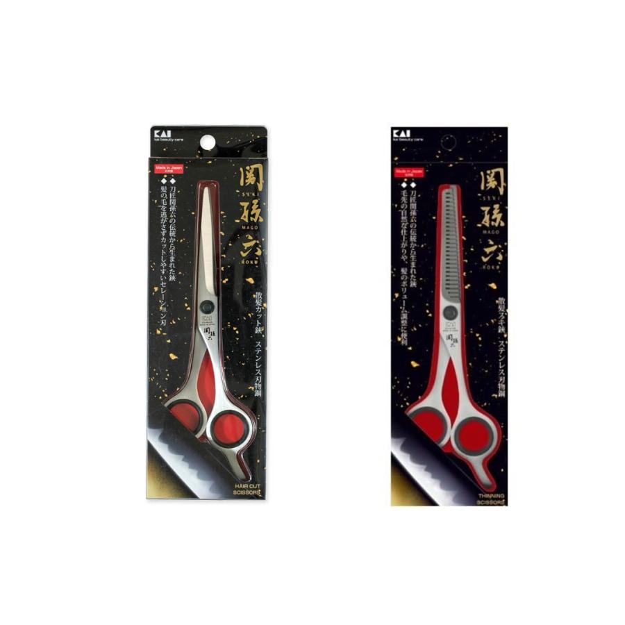 貝印 KAI 関孫六 カットハサミ+スキハサミセット HC3518-3519 : 岐阜関刃物工房V.ROAD Yahoo店 - 通販 - Yahoo!ショッピング