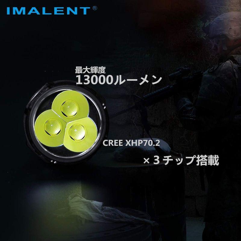 IMALENT MS03 懐中電灯 高輝度 13000ルーメン 強い光の 遠距離照射 324メートル CREE XHP70.2 チップ搭載 : V-WEST - 通販 - Yahoo!ショッピング