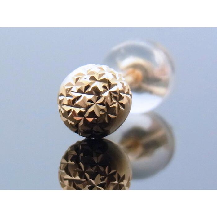 18金 メンズ ピアス 18K イエローゴールド スクランブルカット ボール 4mm スタッド k18 ※1個販売となります : VALUABLEヤフーショップ - 通販 - Yahoo!ショッピング