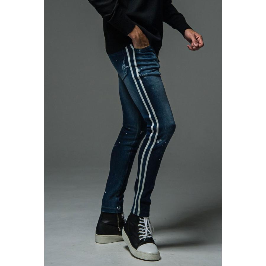 送料無料 ボトムス RESOUND CLOTHING リサウンドクロージング 【人気継続商品】EX denim jersey BLINDLINE PT / ダークインディゴ ...