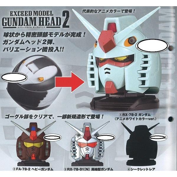 機動戦士ガンダム EXCEED MODEL GUNDAM HEAD 2 ノーマル3種セット : バリュークラブヤフーショップ - 通販 - Yahoo!ショッピング