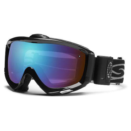 Smith Optics Prophecy Turbo Fan Goggle (Black Frame Blue Sensor Mirror ...