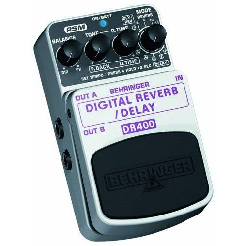 Behringer (ベリンガー) DR400 Digital Reverb/Delay Stereo エフェクトペダル : バリューセレクト ...