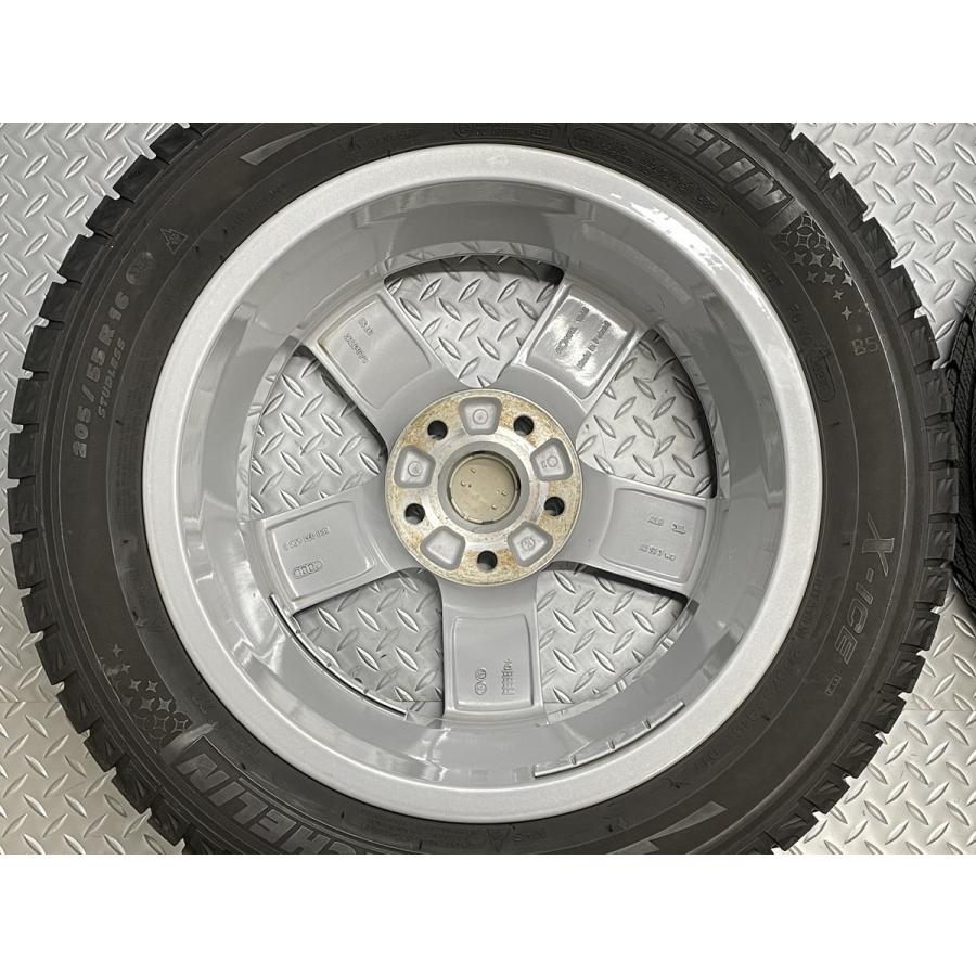 Audi アウディ A3 8P 16インチ 6J+50 5穴112 純正 ホイール ハブ径57 球面座 ミシュラン Xアイス 205/55R16 (23030144) : VALUE ...