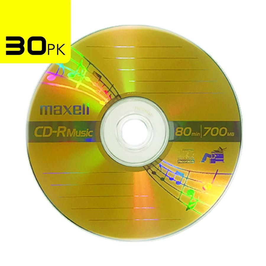 Maxell CD-R 80 Gold Rec'd Music Cd's-30pk Spindle (オンデマンド(CD-R ...