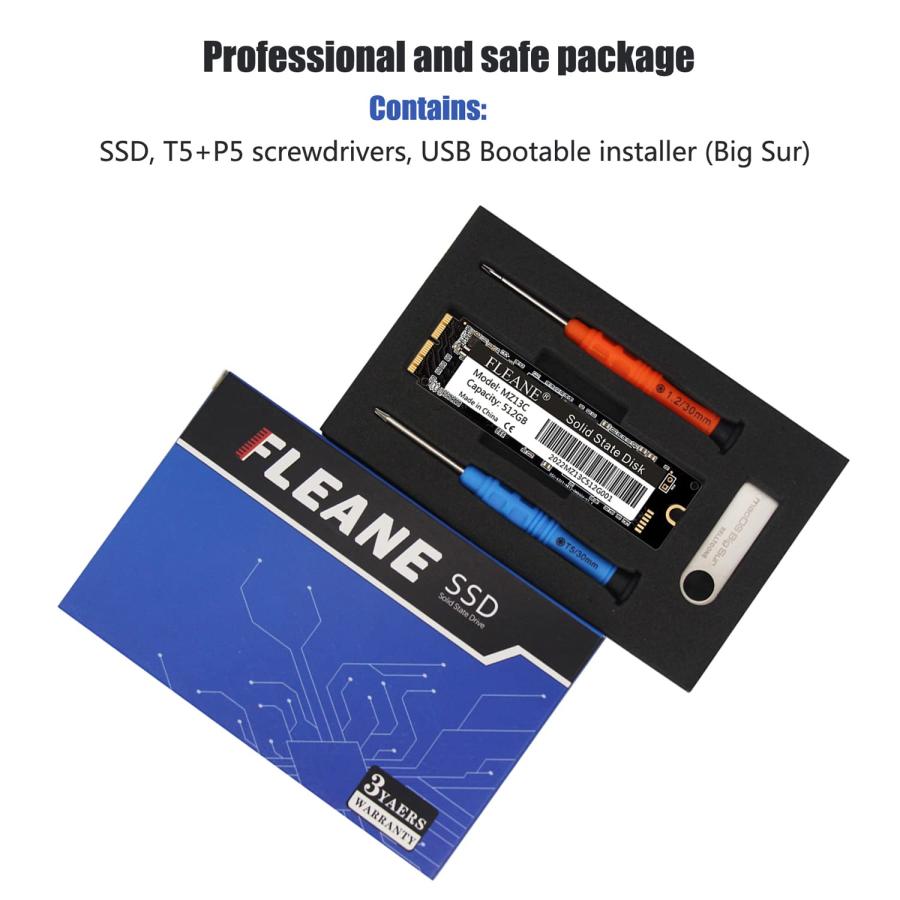 FLEANE MZ13C 256GB SSD 交換用 MacBook Pro A1398 A1502 (2013 FLEANE MZ13C 256GB SSD 交換用 MacBook Pro A1398 A1502 (2013