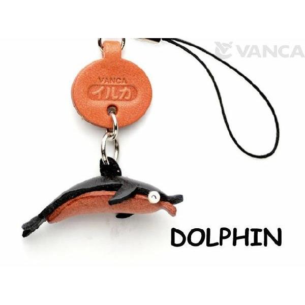 本革携帯 魚ストラップ イルカ バンカクラフト 革物語 VANCA CRAFT レザー 手作り グッズ 雑貨 革小物 動物 魚 ダイビング ...