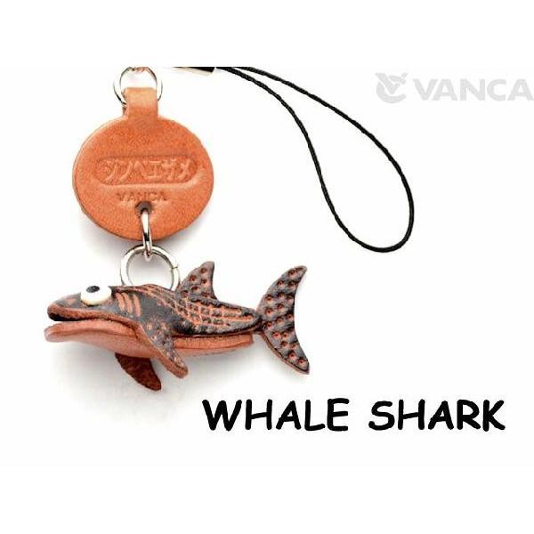 本革携帯 魚ストラップ ジンベイザメ バンカクラフト 革物語 VANCA CRAFT レザー 手作り グッズ 雑貨 革小物 動物 美ら海 ...