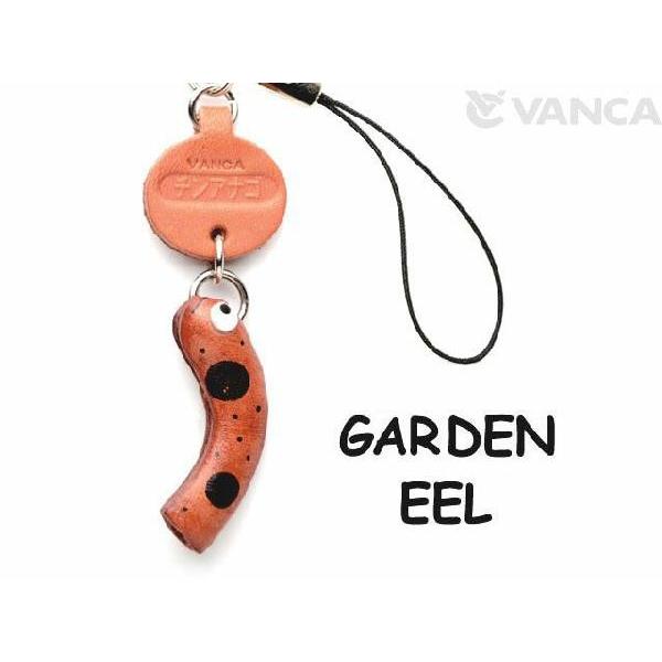 本革携帯 魚ストラップ チンアナゴ バンカクラフト 革物語 VANCA CRAFT レザー 手作り グッズ 雑貨 革小物 動物 魚 名入れ可 ...