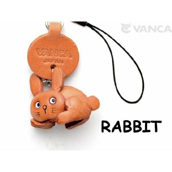 本革携帯 動物ストラップ うさぎ バンカクラフト 革物語 VANCA CRAFT レザー 手作り グッズ 雑貨 革小物 ウサギ 兎 アニマル ...