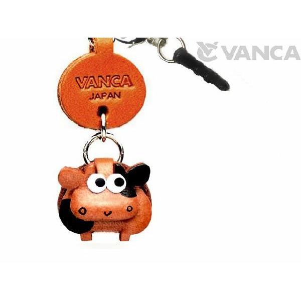 スマホピアス 携帯アクセサリー 丑 バンカクラフト 革物語 VANCA CRAFT レザー 手作り グッズ 雑貨 革小物 干支 十二支 うし ...