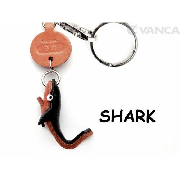 サメ 魚キーホルダー バンカクラフト 革物語 VANCA CRAFT レザー 手作り グッズ 雑貨 革小物 さめ 鮫 魚 名入れ可 : 楽しい ...